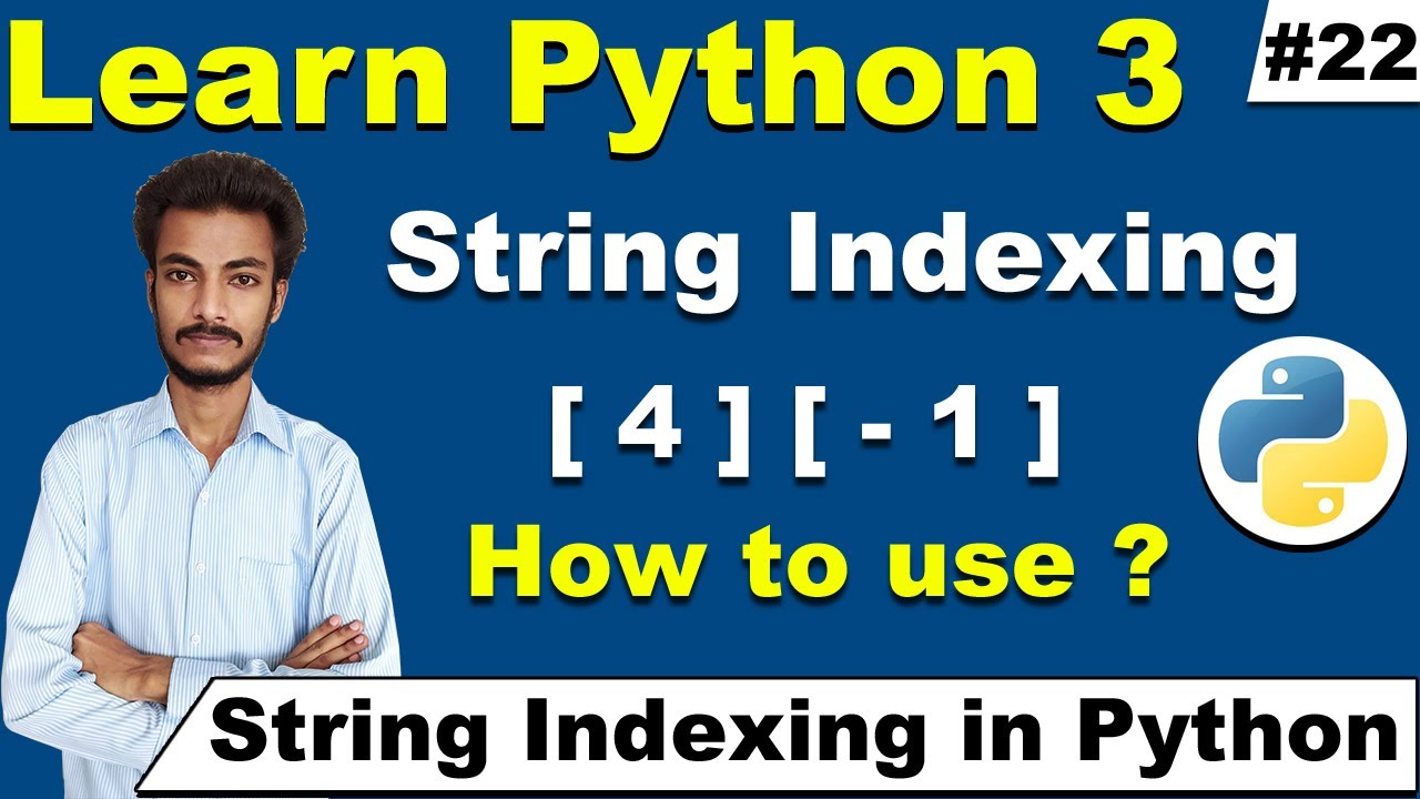 String Indexing In Python Print Individual Characters Python Tutorial