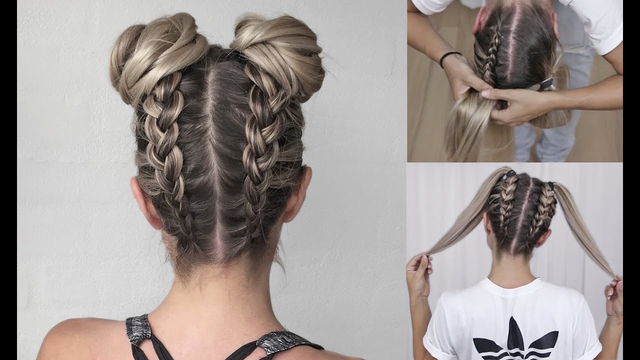 Great Braided Bun Hairstyles For Medium Hair Old Hairstyle Women Nappy