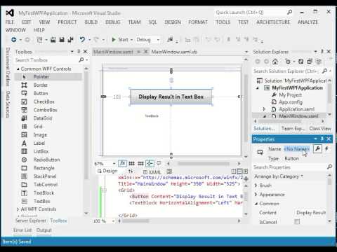 My First Wpf Program Youtube