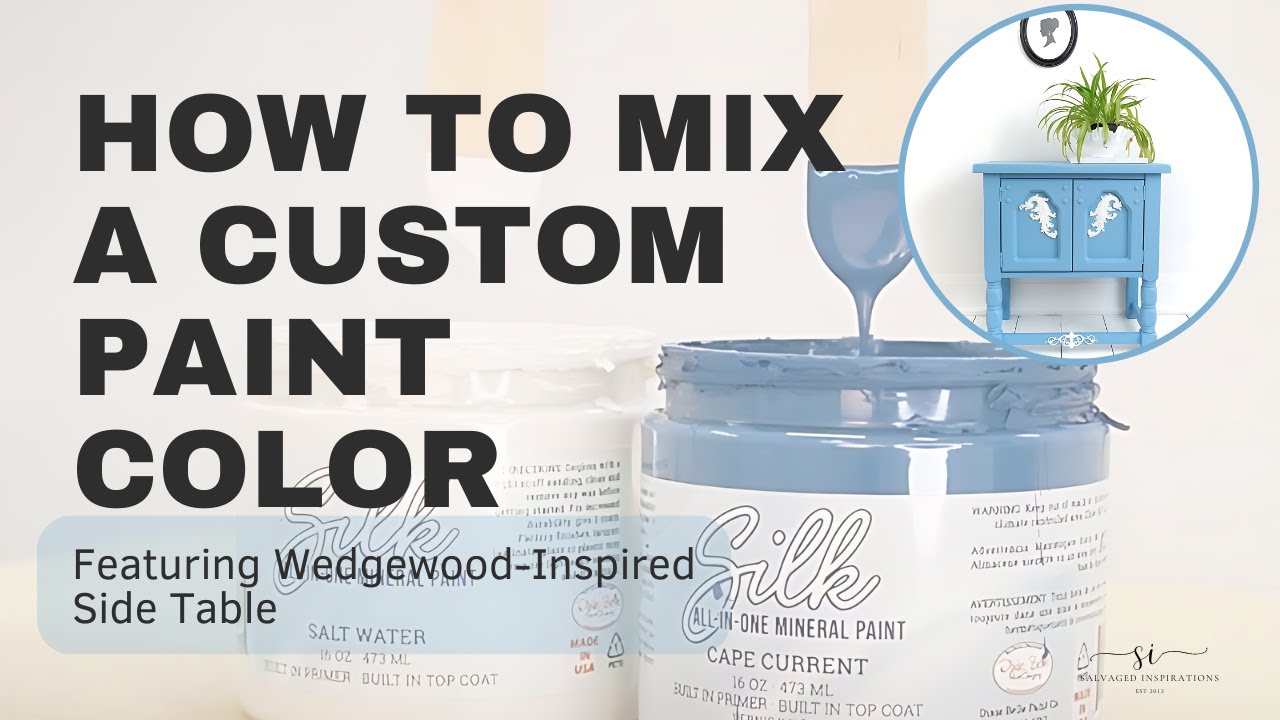 How To Mix A Custom Paint Color Youtube
