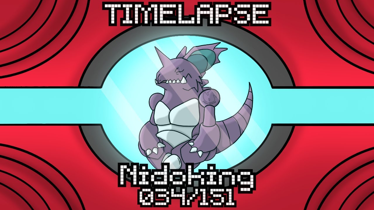 034 151 Nidoking вђ En Pleine Mг Ditation рџќѓ Timelapse Dessin Youtube