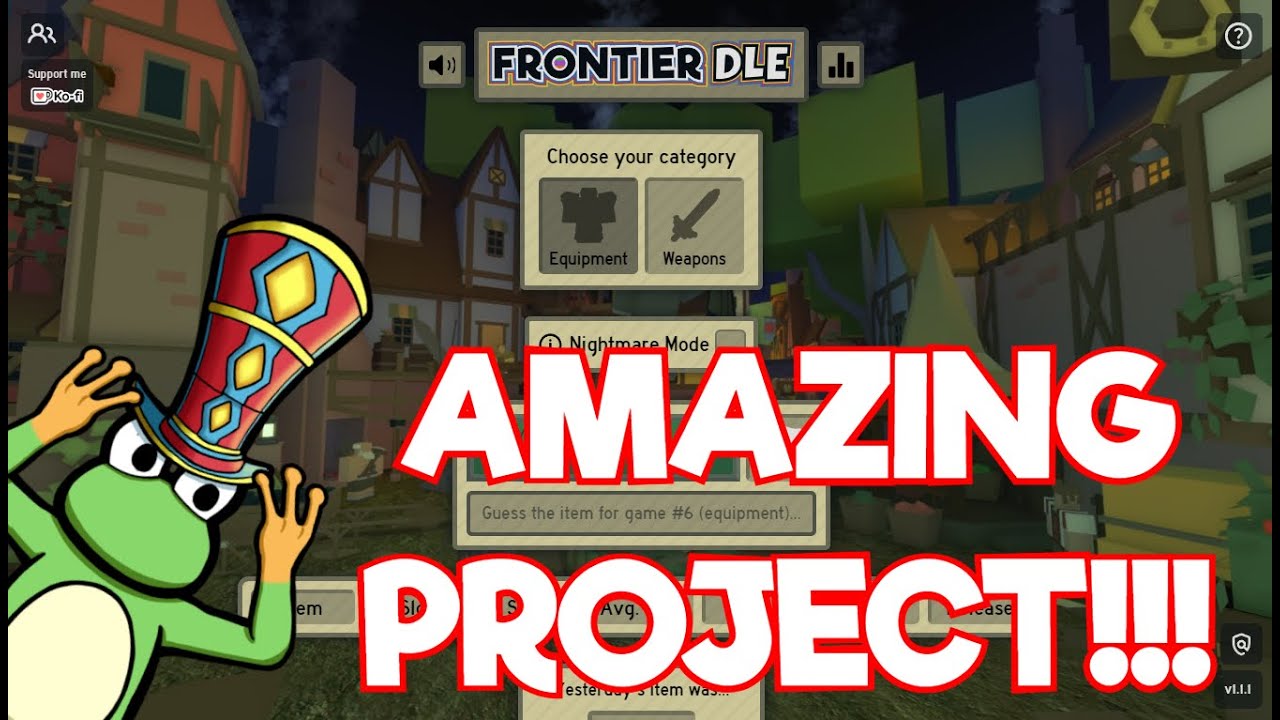 Fantastic Frontier Daily Game Frontierdle Youtube