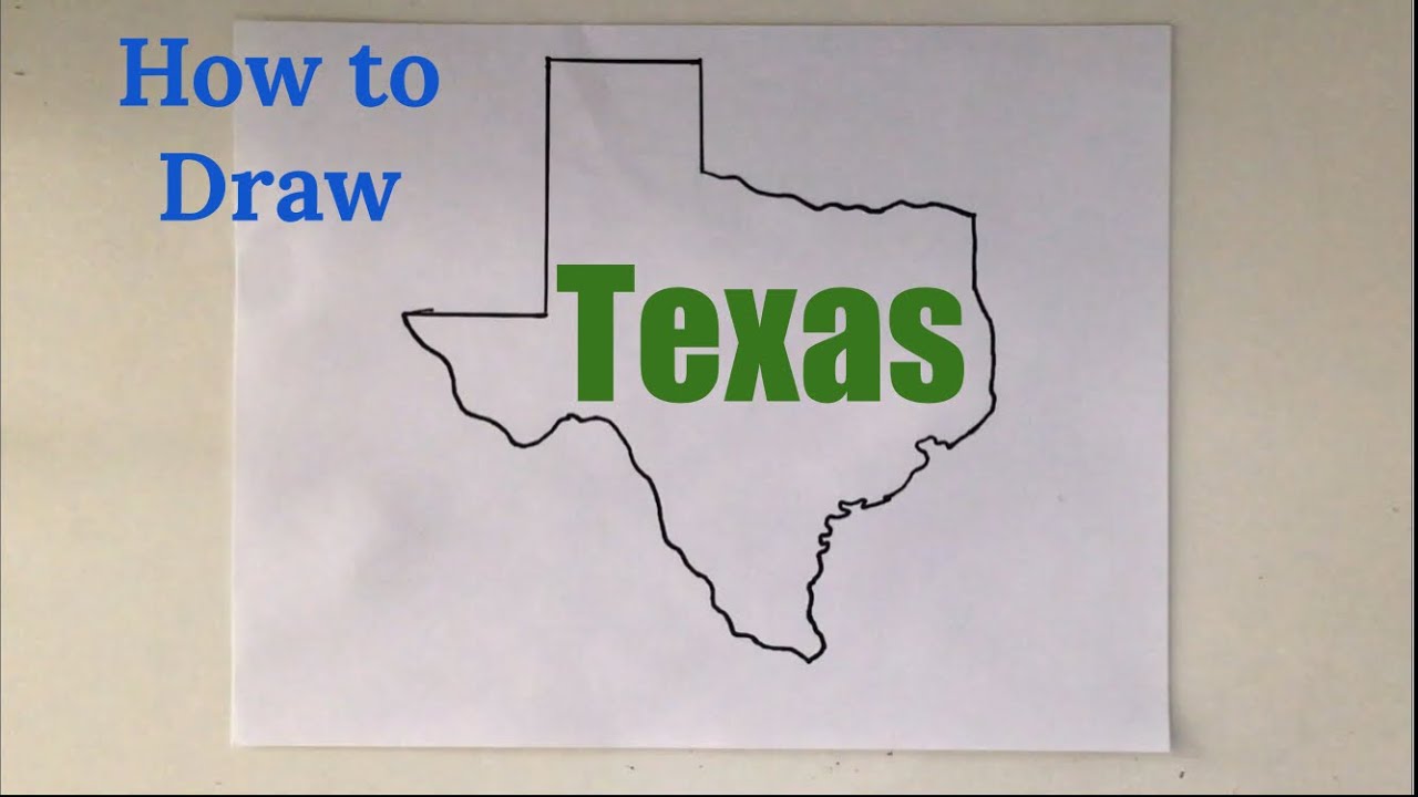 How To Draw Texas Youtube