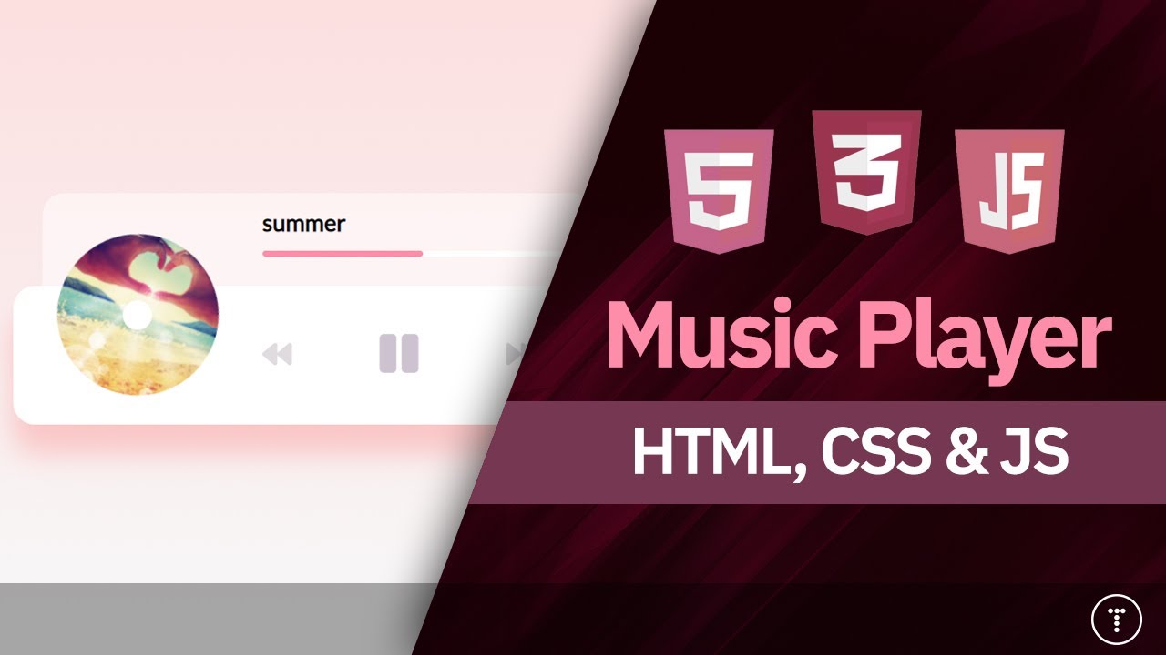 Build A Music Player Vanilla Javascript Youtube