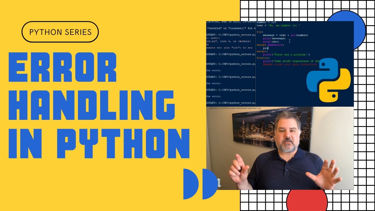 How To Handle Errors In Python Exception Handling In Python Youtube