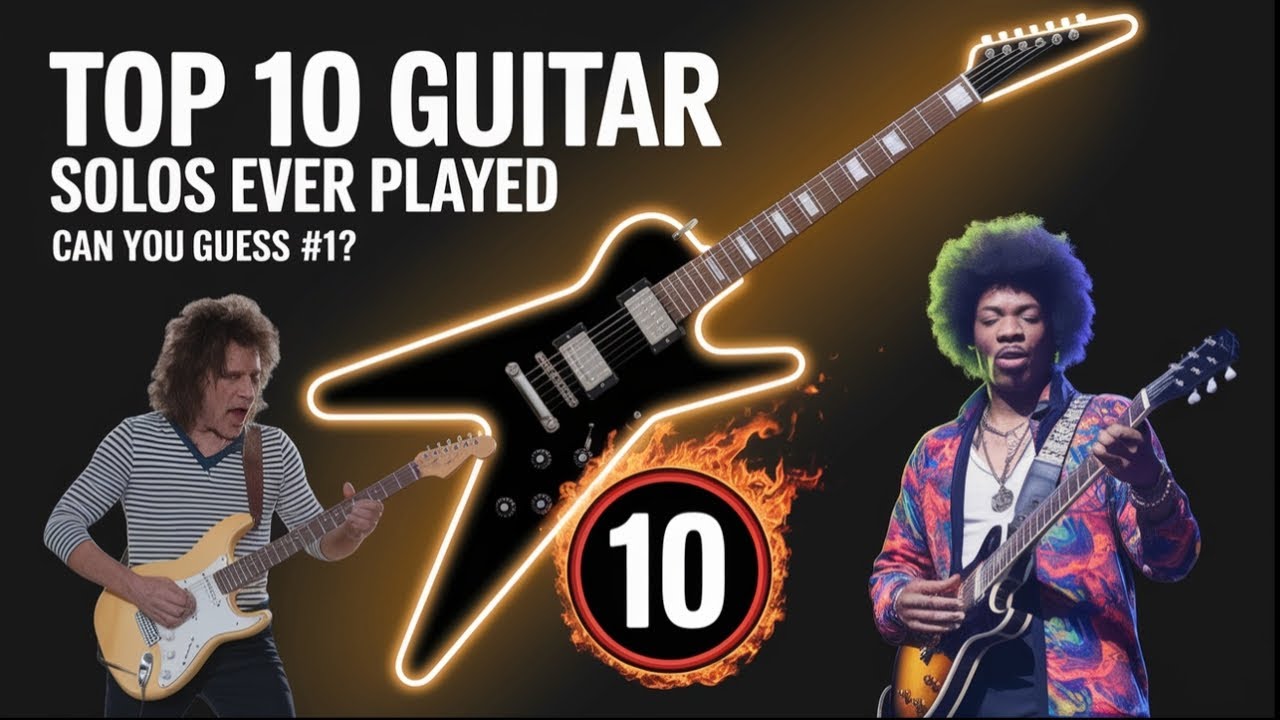 Top 10 Greatest Guitar Solos Of All Time Ranked Youtube