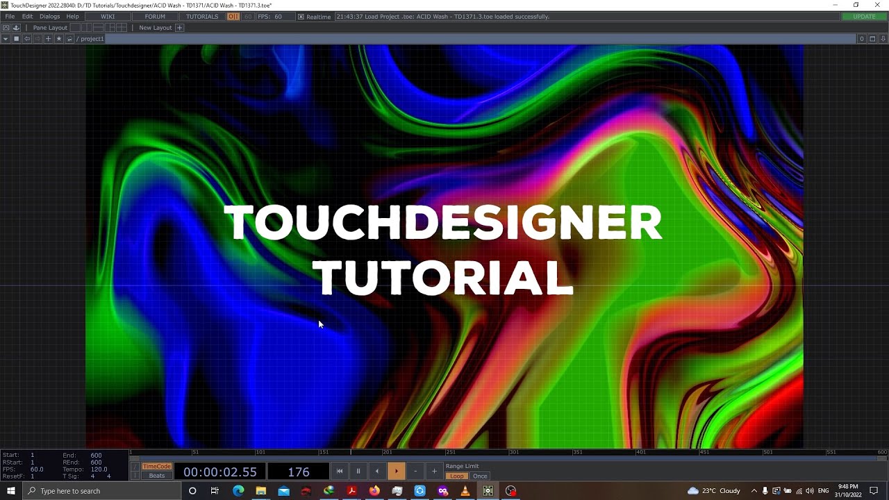 Create Colorful Liquid Effect Touchdesigner Tutorial Youtube