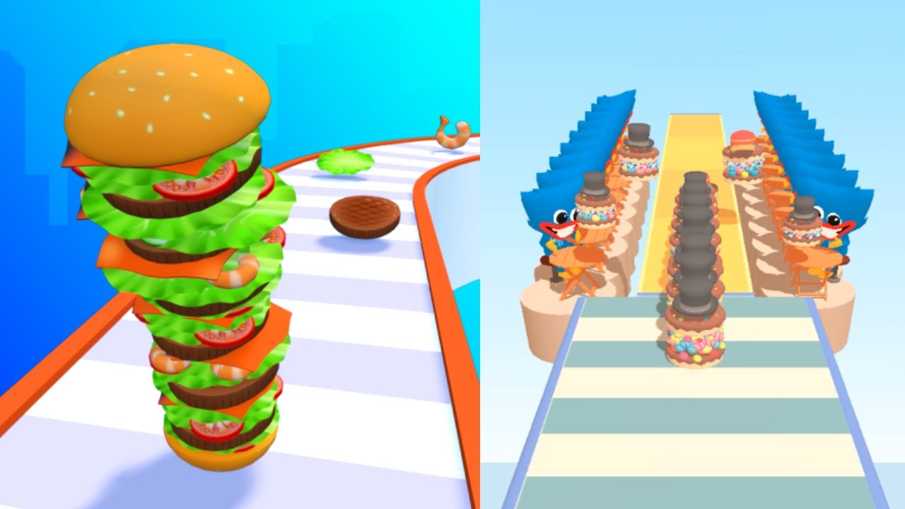 Burger Stack Runner 3d All Levels Gameplay Android Ios Levels 1 5