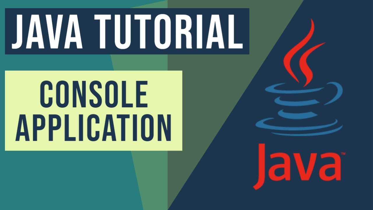 Java Console Application Tutorial Youtube