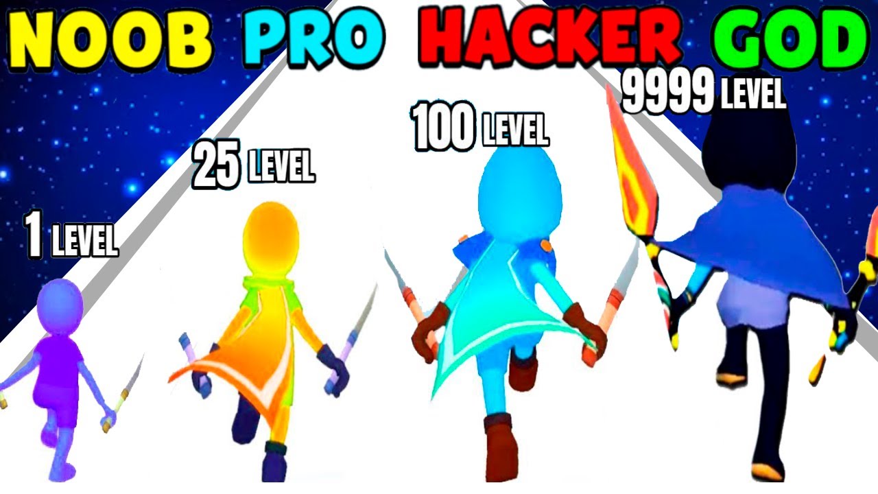 Noob Vs Pro Vs Hacker Vs God In Solo Leveling Youtube