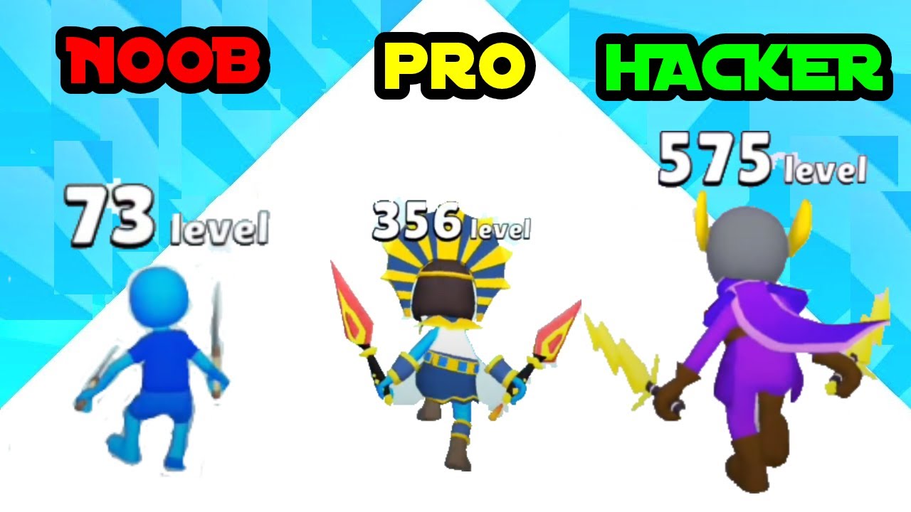 Noob Vs Pro Vs Hacker Hit Run Solo Leveling Youtube
