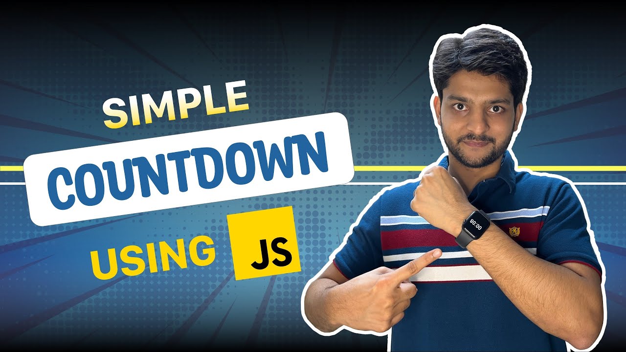 Simple Countdown Timer From Scratch Javascript Html Youtube