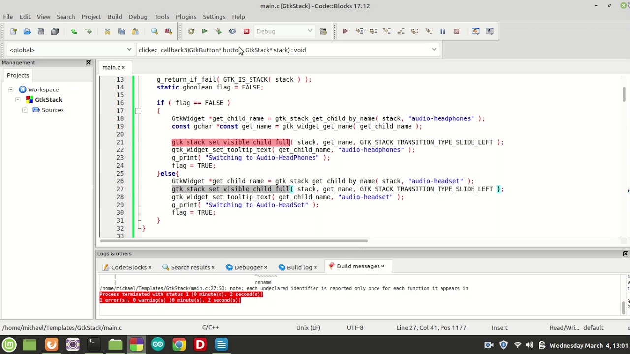 Gtk Gtkstack Part 06 Youtube