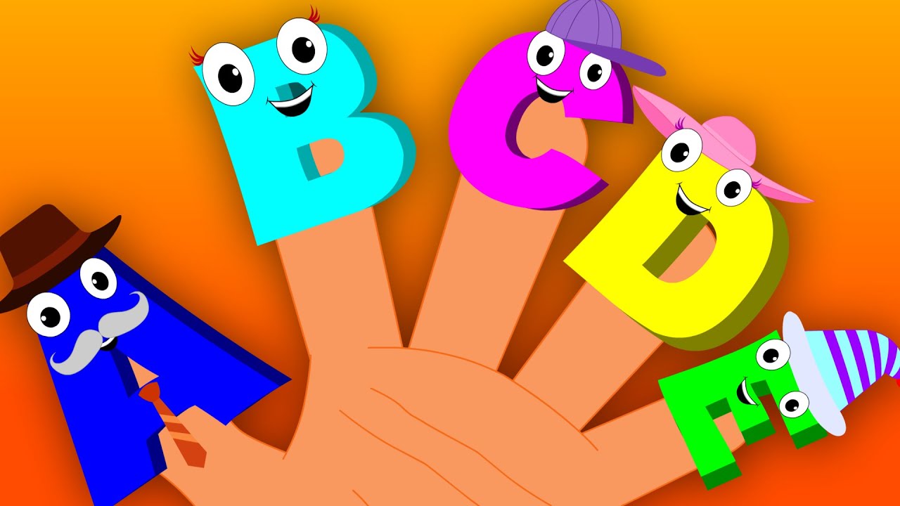 Alphabets Finger Family Nursery Rhymes For Baby Kids Songs For