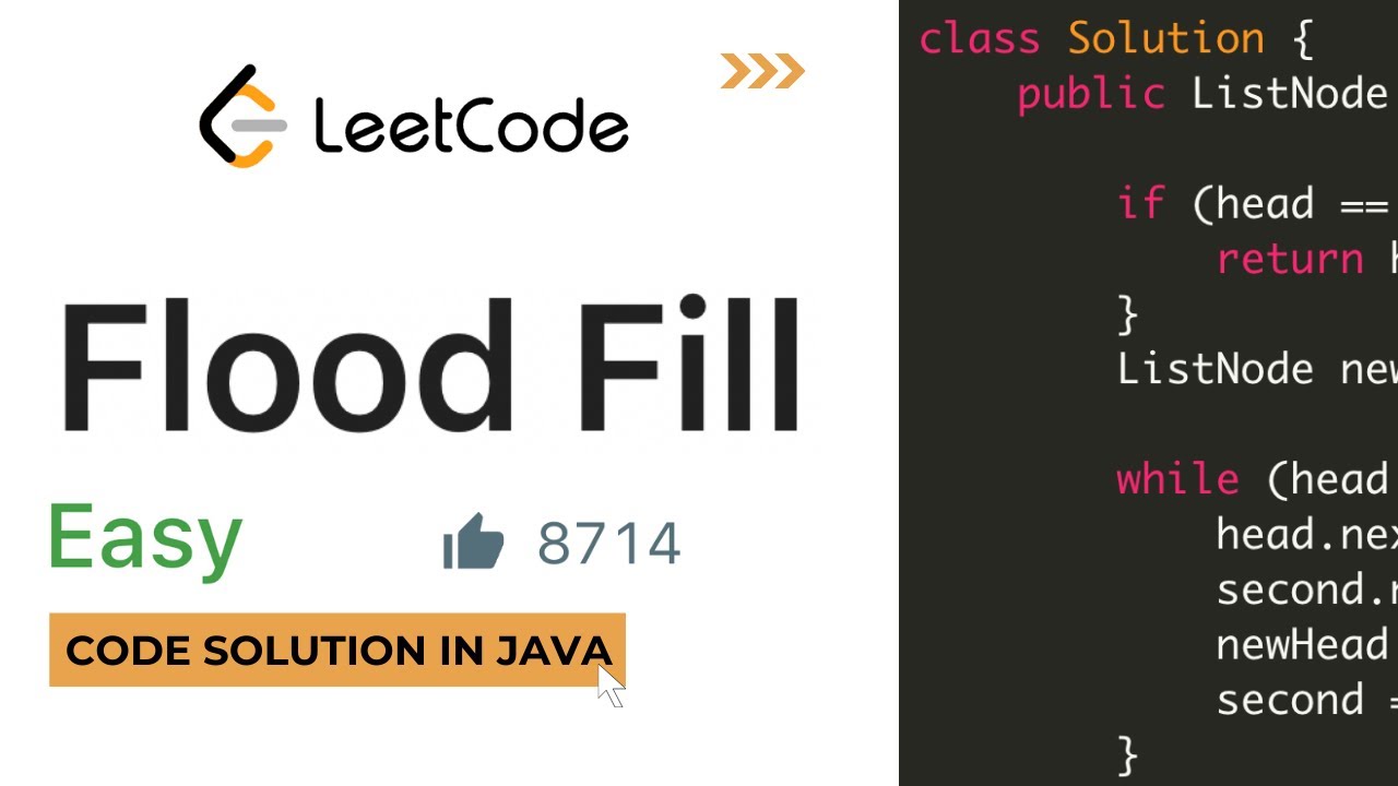 Flood Fill Code Solution In Java Leetcode Youtube