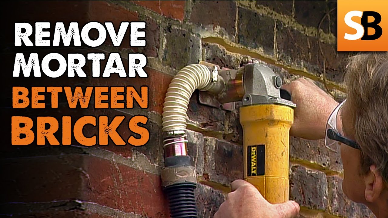 Removing Mortar Between Bricks With Morta Sortas Youtube