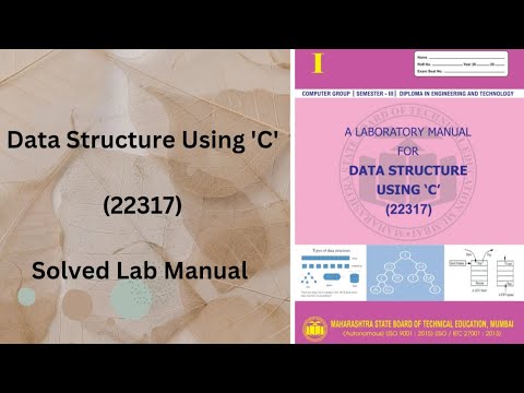 Data Structure Using C Solved Lab Manual 22317 Youtube