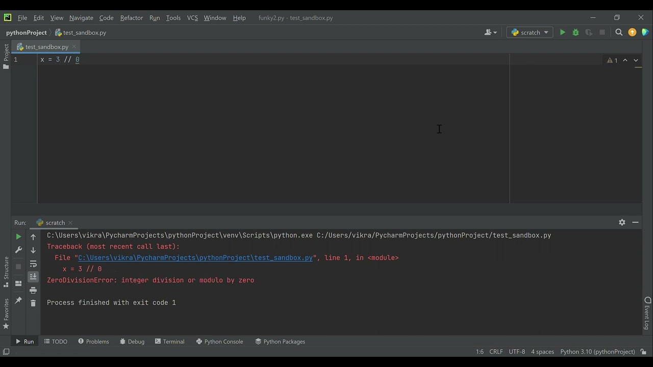 Examples Of Zerodivisionerror In Python Youtube