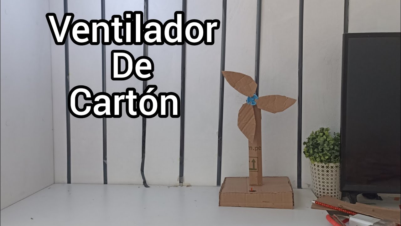Como Hacer Ventilador De Cartón Fácil Youtube