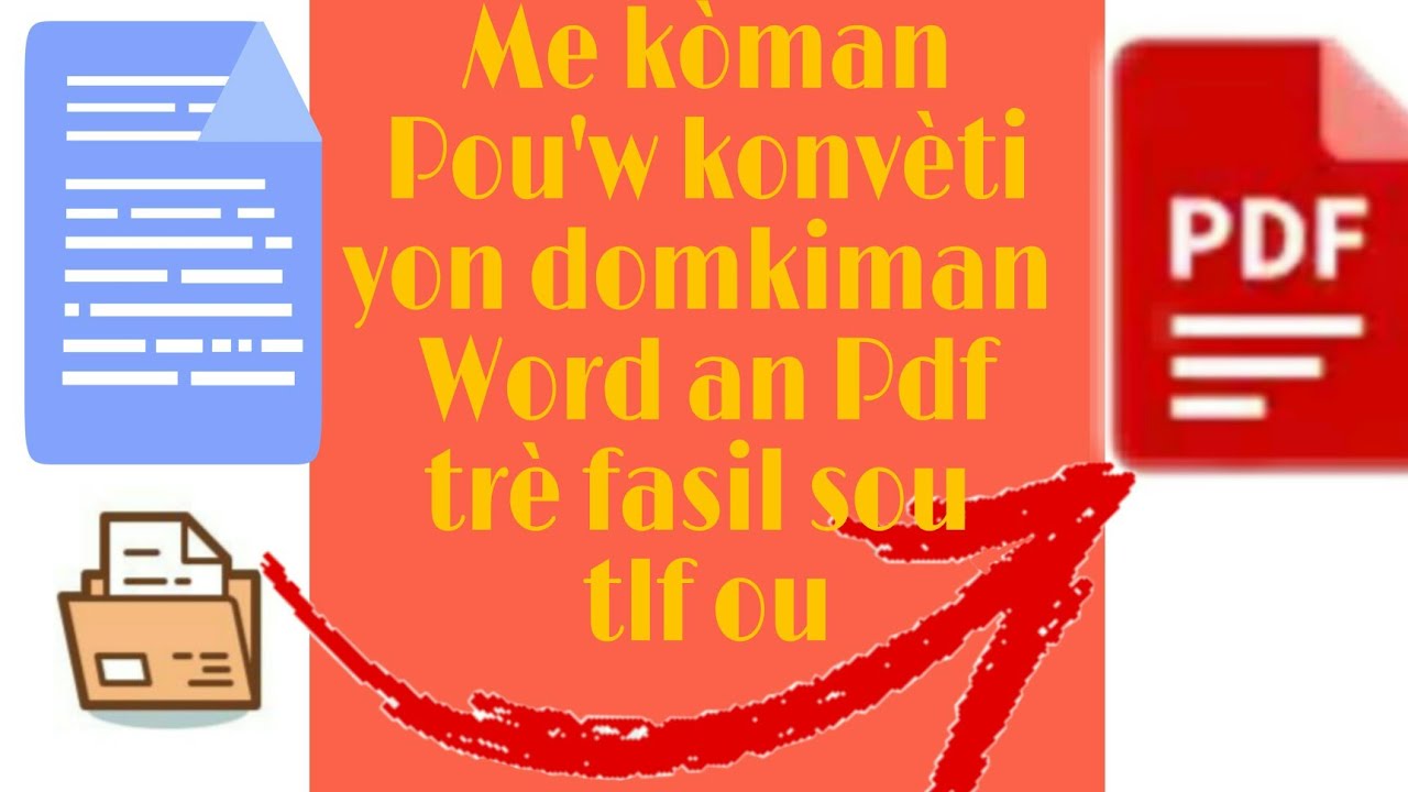 Dokiman Word Pdf Me Kòman Pou W Konvèti Yon Domkiman Word An Pdf Sou