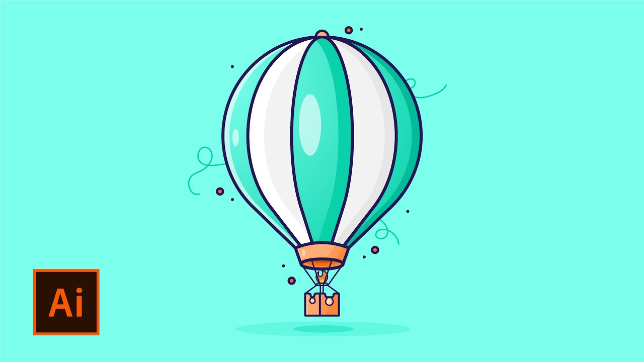 How To Draw A Balloon In Illustrator