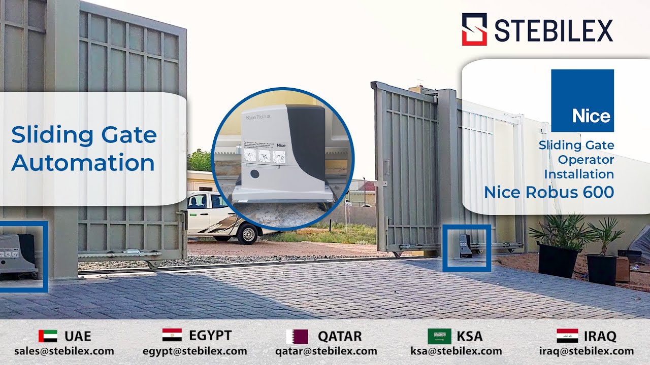 Sliding Gate Automation In Dubai Uae Ksa Qatar Egypt Nice Robus