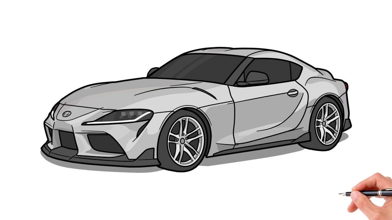 How To Draw A Toyota Supra A90 Drawing Toyota Supra Mk5 Gr Step – eroppa