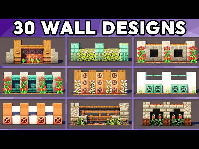 Minecraft Wall Patterns 40 Must Know Minecraft Wall Designs