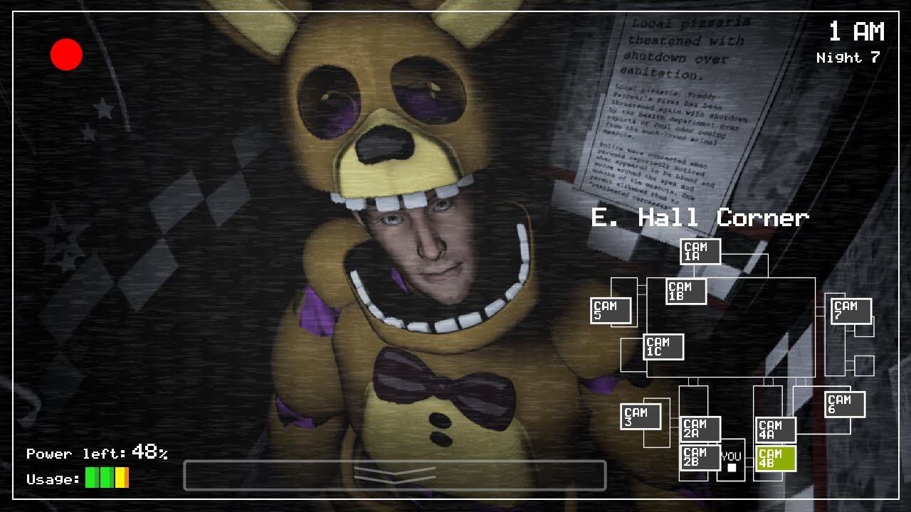 William Afton In Spring Bonnie Suit Appears In Fnaf 1 Fnaf 1 Mods