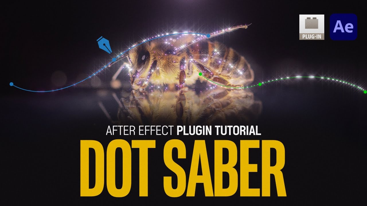 After Effects Saber Plugin Tutorial Shiny Dot Line Youtube