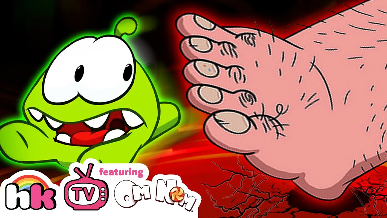 Om Nom Stories Om Nom Vs Giant Foot Funny Cartoons For Kids By