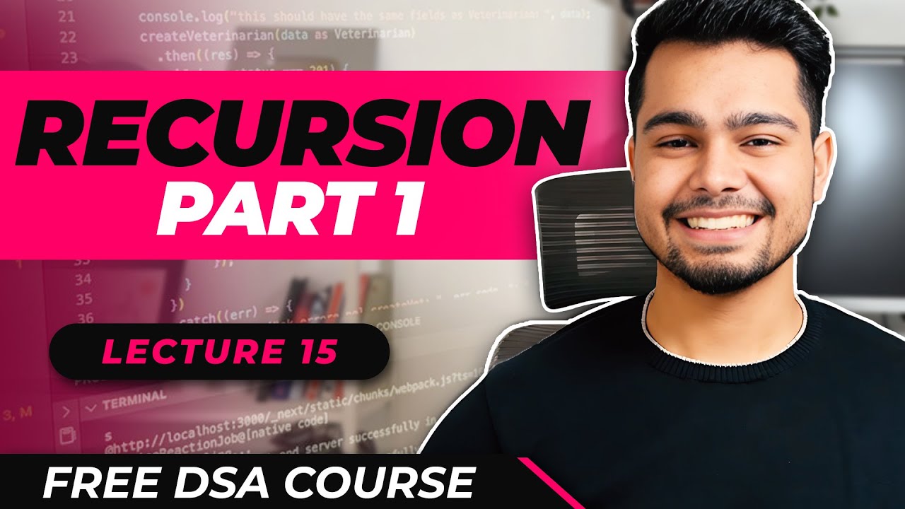 Lecture 15 Recursion 1 Free Dsa Course Algoprep Dsa Course