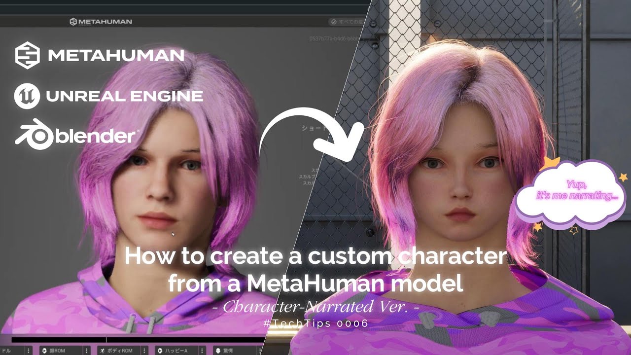 How To Create A Custom Character From A Metahuman Model Character