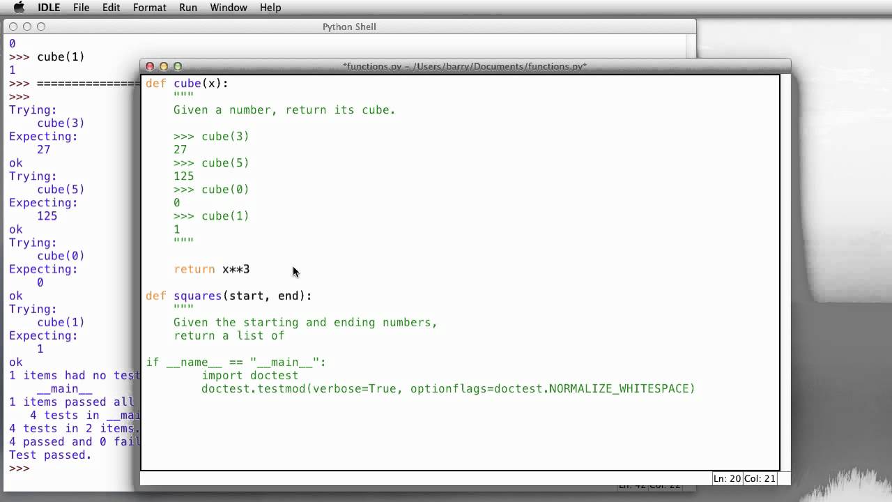 Python Defining Functions Youtube