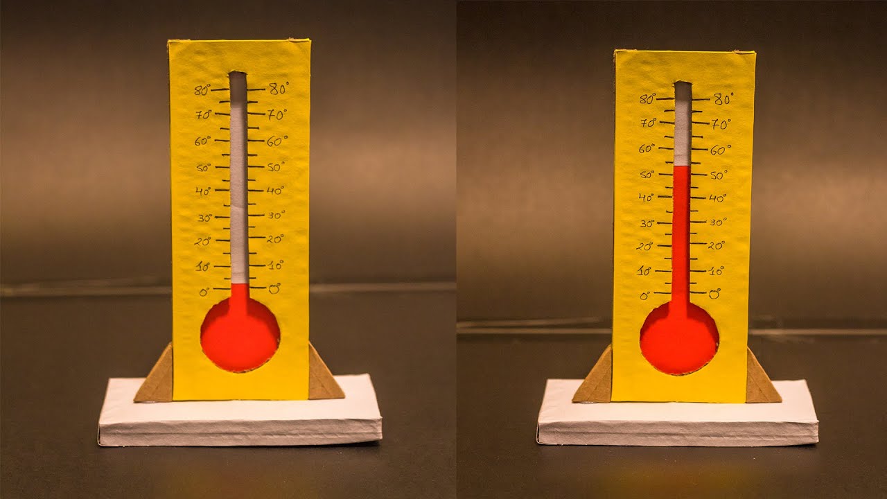 3d Thermometer Model Science Projects Youtube
