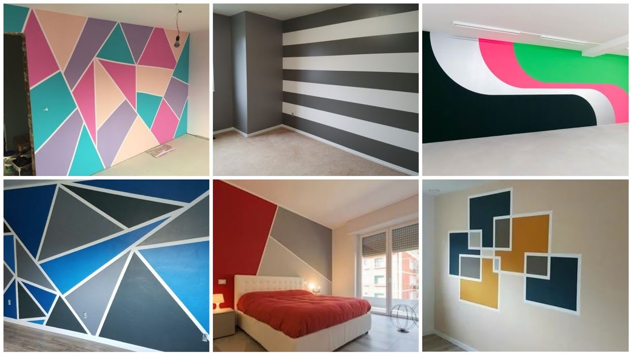 Geometric Wall Painting Ideas 2022 Geometric Wall Design Wall