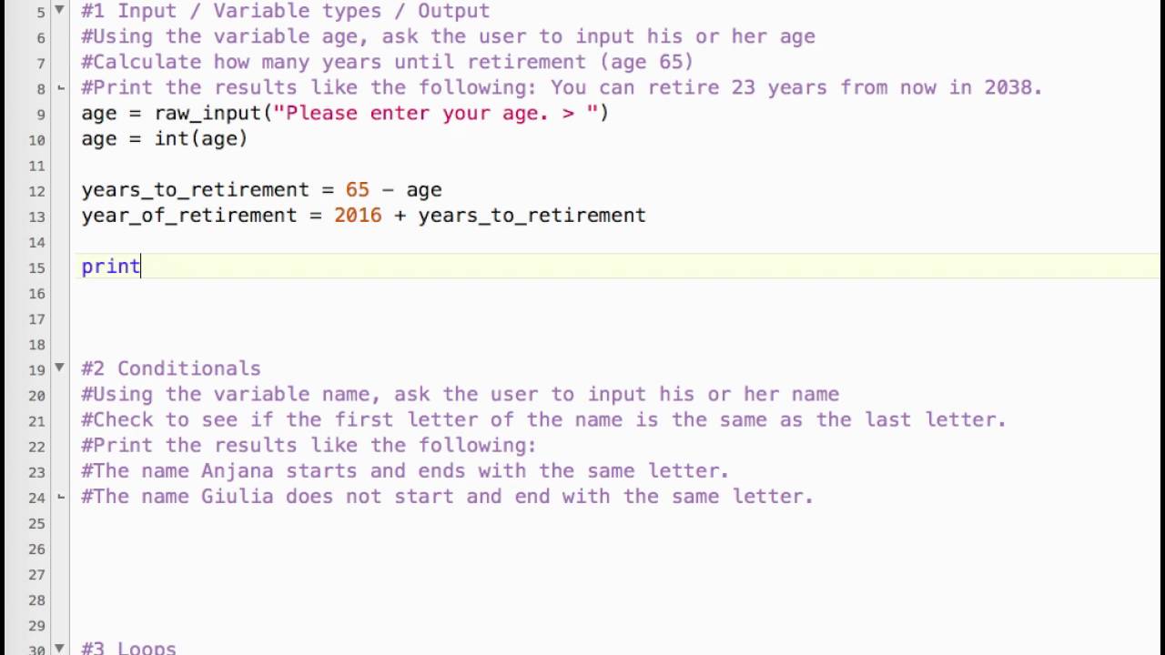 Python Final Review 1 Youtube