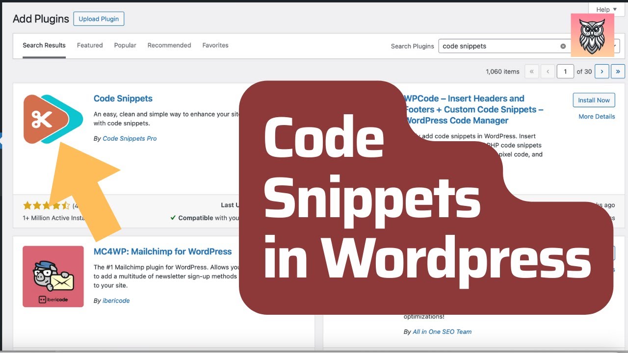 Using The Code Snippets Plugin In Wordpress Add Features Without