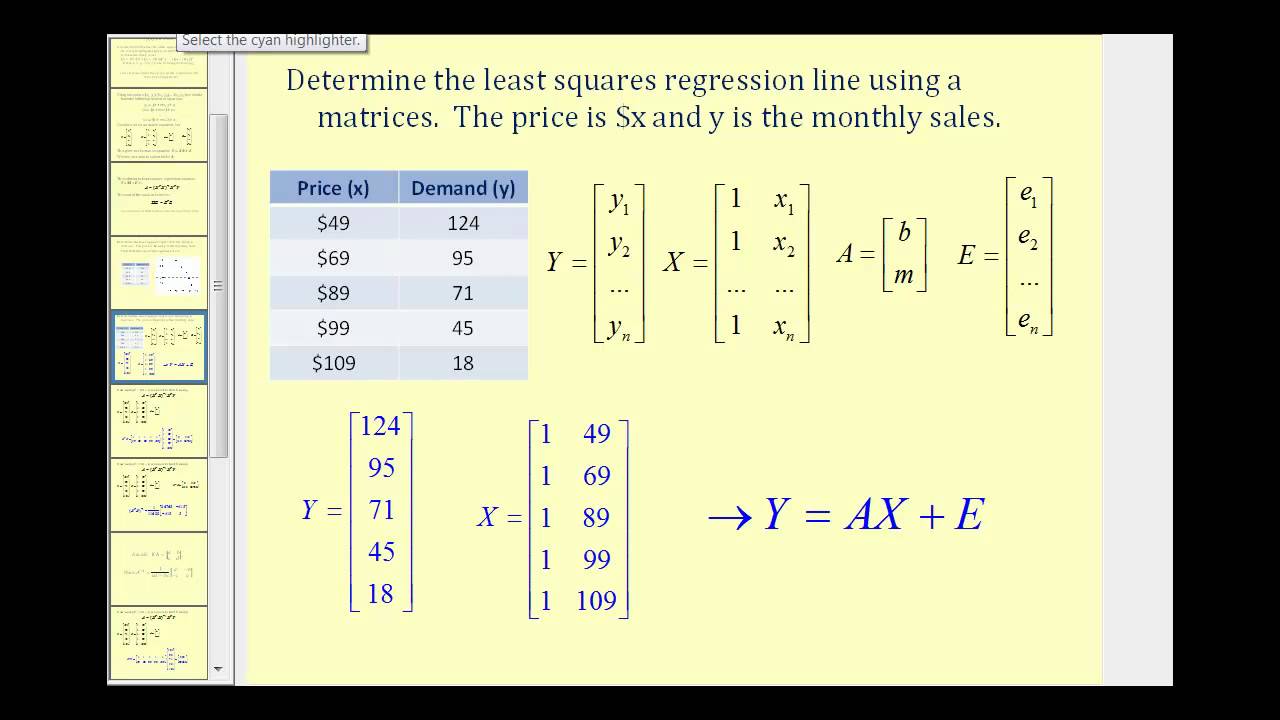 Multiple Linear Regression Calculator