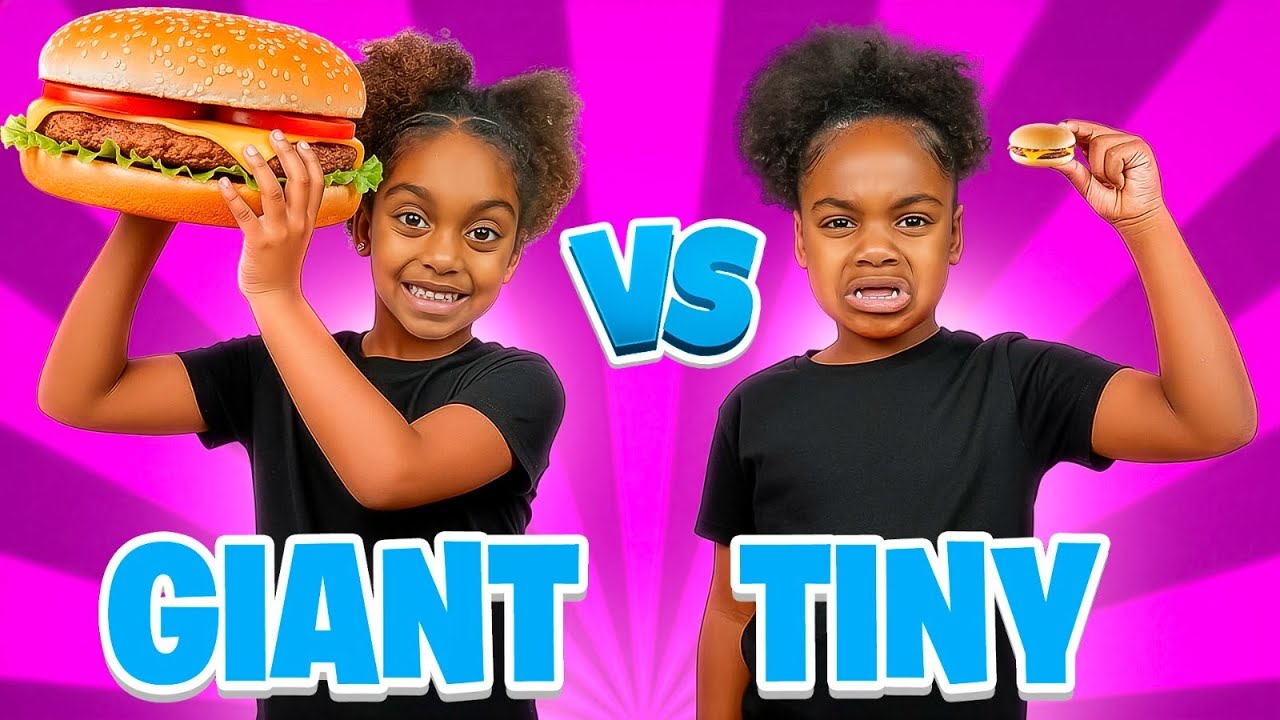 Tiny Vs Giant Food Challenge Youtube