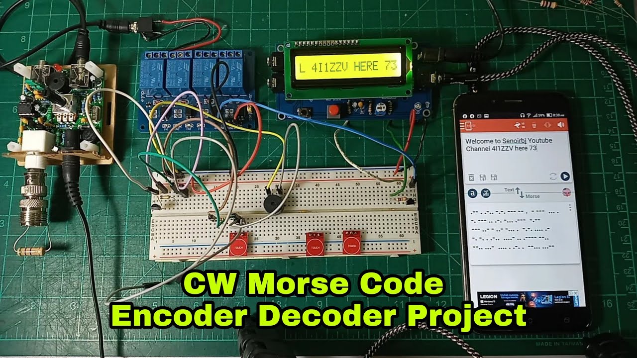 Part 1 Cw Morse Code Decoder Encoder Non Arduino Based Project Youtube
