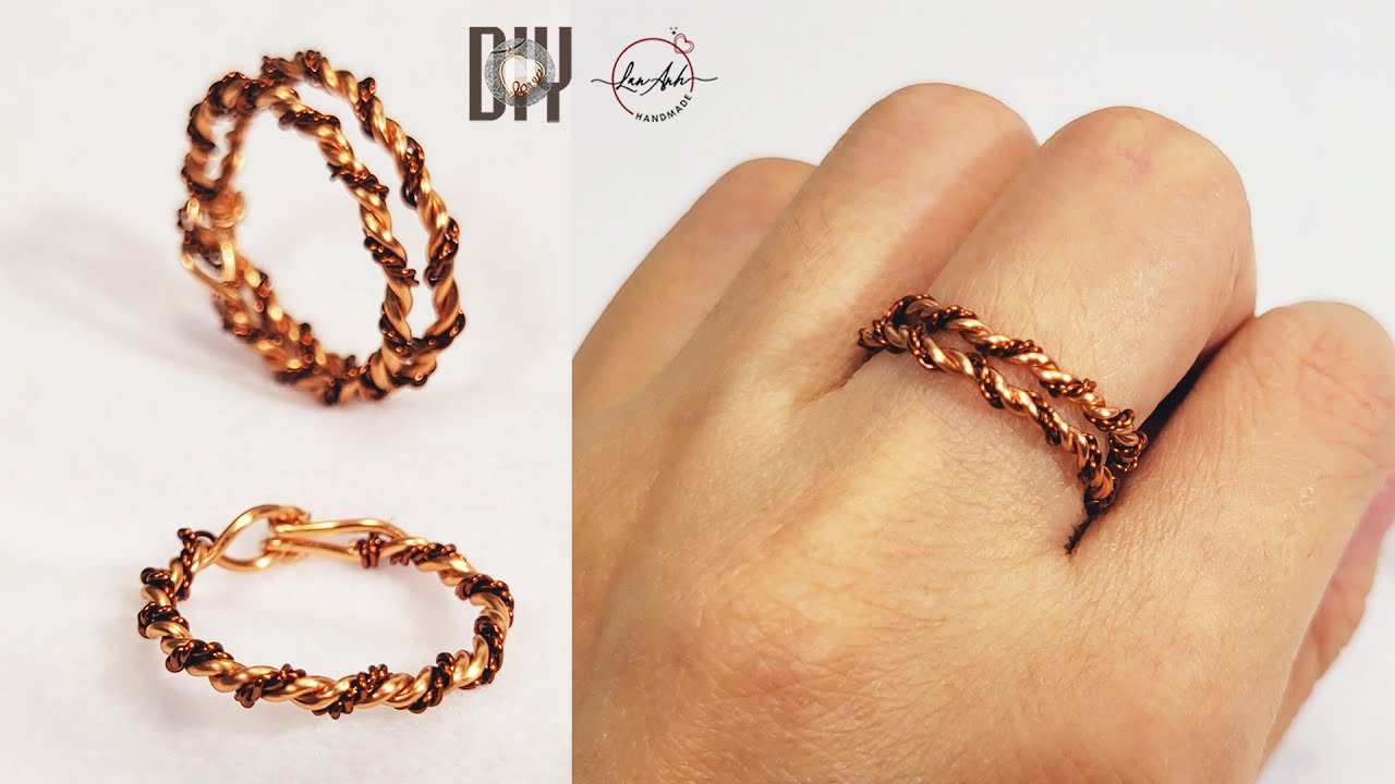 Making Jewelry For Beginners Super Simple Twisted Ring From Copper
