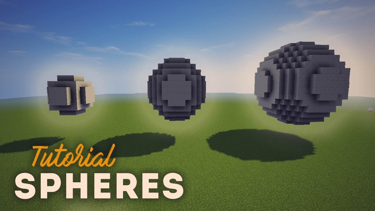 Minecraft Sphere Tutorial Nashcrafter Youtube