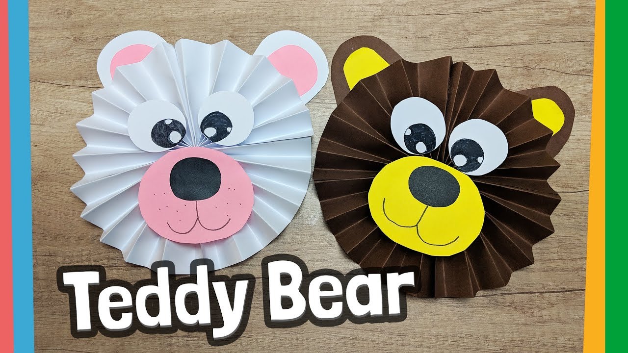 Cute Teddy Bear Craft For Kids Youtube