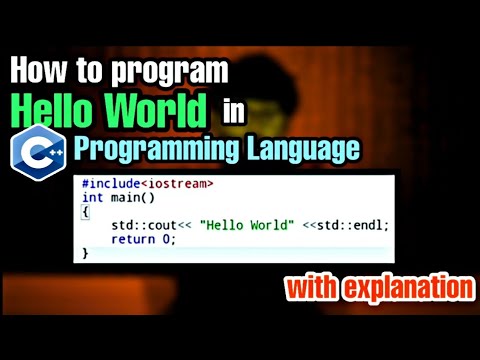 Hello World Program In C Plus Plus Cpp Tutorial For Beginners Hello