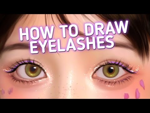 How To Draw Eyelashes Ibis Paint X Tutorial Youtube