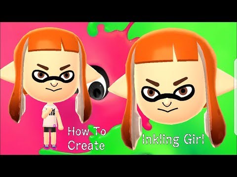 Mii Maker How To Create Inkling Girl Youtube