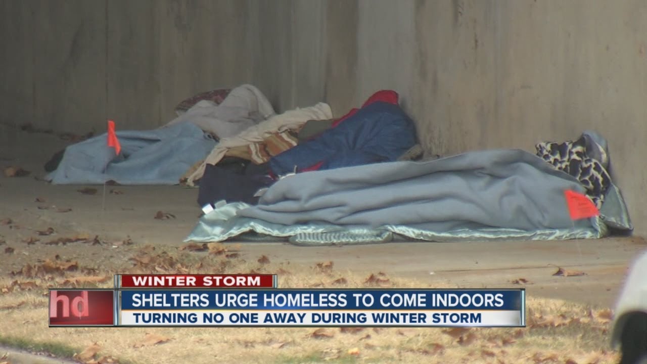Homeless Urged To Seek Shelter During Winter Storm Youtube