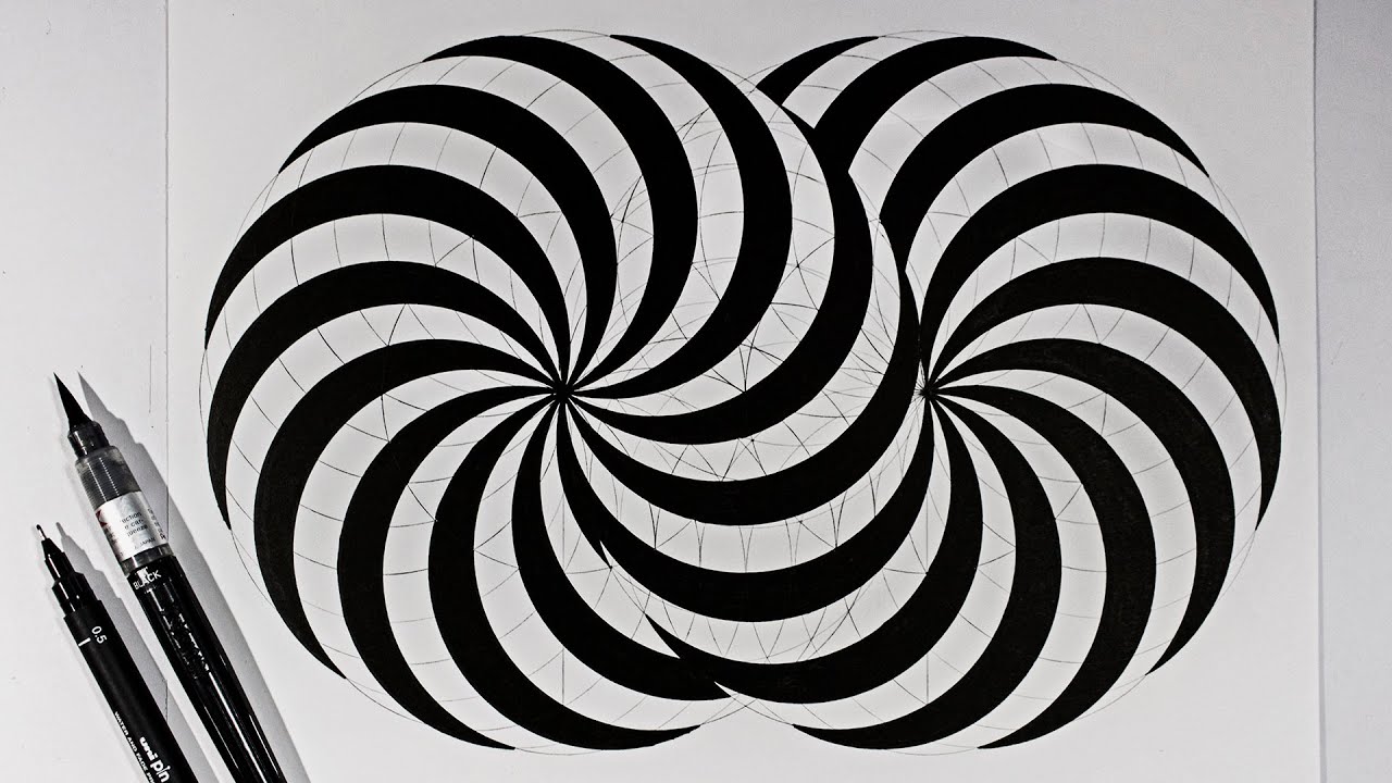 How To Draw An Impossible Endless Vortex Youtube