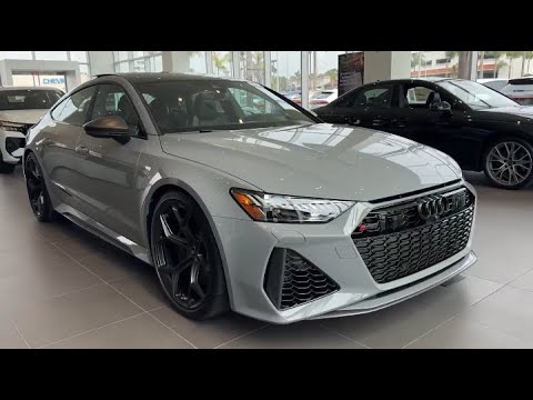 Audi Rs 7 Performance 2025 In Nardo Grey Black Interior W Mercato Blue